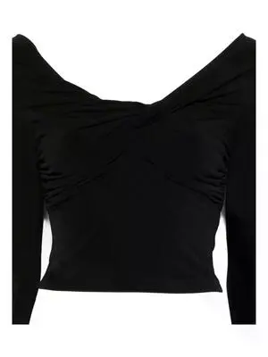 Patrizia Pepe Cropped Long-sleeved T-shirt