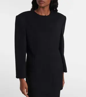 Calvin Klein Ribbed-knit Wool Blazer