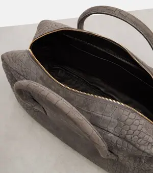 Calvin Klein America Leather Tote Bag - Grey