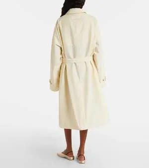 Calvin Klein Marisol Cotton-blend Trench Coat - White