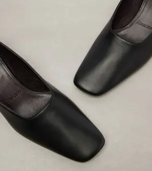 Calvin Klein Anna Leather Slingback Pumps - Black