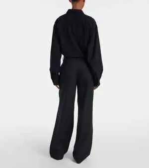 Calvin Klein Simone Wool Wide-leg Pants