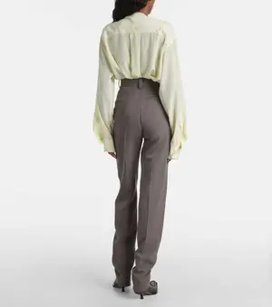Calvin Klein Lucia High-rise Slim Wool Pants