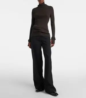 Calvin Klein Ribbed-knit Wool Turtleneck Sweater