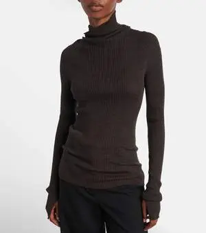 Calvin Klein Ribbed-knit Wool Turtleneck Sweater