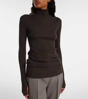 Calvin Klein Ribbed-knit Wool Turtleneck Sweater