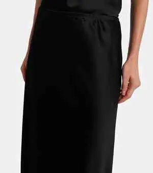 LESET Barb Satin Maxi Skirt