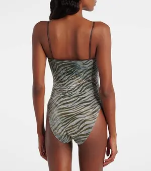 JACQUES WEI Zebra-print Bodysuit