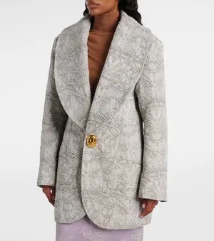 JACQUES WEI Shearling-trimmed Cotton Coat