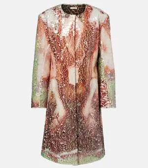 JACQUES WEI Sequined Coat - Multicoloured
