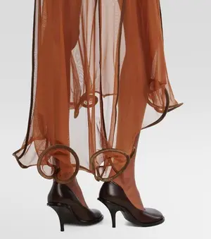 JACQUES WEI Sheer Maxi Skirt