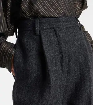 Dries Van Noten Pinstriped Wool Wide-leg Pants
