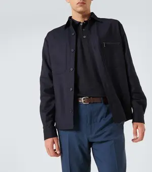 Zegna Wool Overshirt - Blue