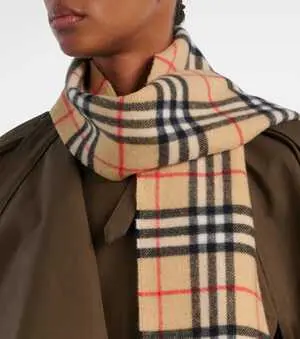 Burberry Check Cashmere Scarf