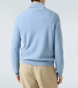 Zegna Cashmere Mockneck Sweater - Blue