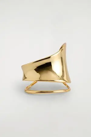 Cos Gold-plated Double-wrap Cuff - Bronze