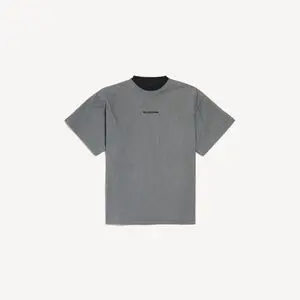 Balenciaga Back Reversible Oversized T-shirt - Grey