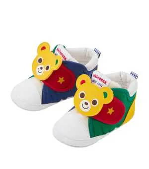 MIKI HOUSE Teddy Appliqué Sneakers