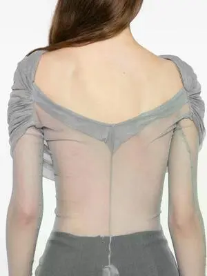 Christopher Esber Veiled Top - Grey