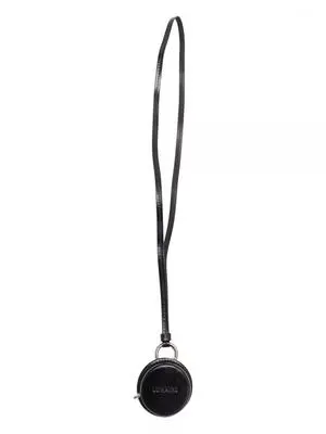 LEMAIRE Molded Tape Leather Necklace - Black