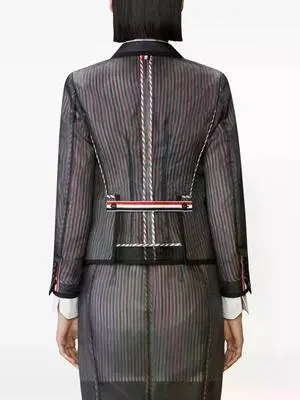 Thom Browne Striped Organza Blazer