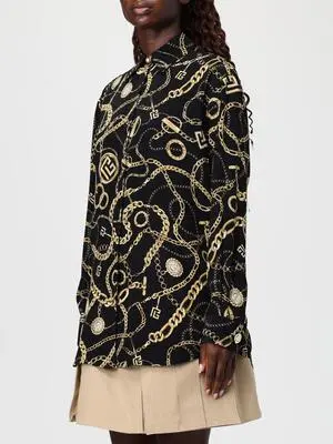 Balmain Chain Print Shirt - Black
