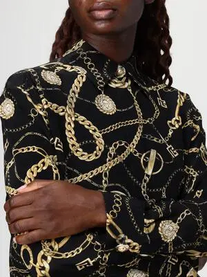 Balmain Chain Print Shirt - Black