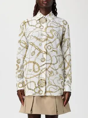 Balmain Chain Print Shirt - White