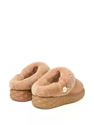 JIMMY CHOO Diamond Maxi Mules - Neutrals