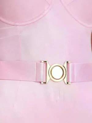 SOFIA ERHAN Belted Underwired One Piece Swimsuit - Pink