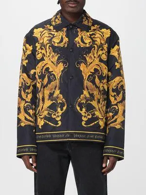 Versace Quilted Jacket With Baroque Print