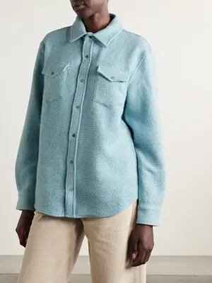 GOD’S TRUE CASHMERE Cashmere-tweed Shirt