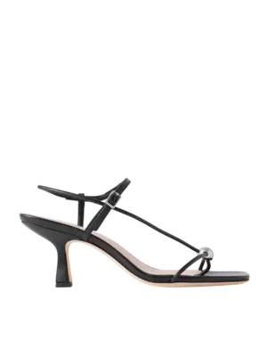 LOEFFLER RANDALL Triana Embellished Leather Sandals - Black