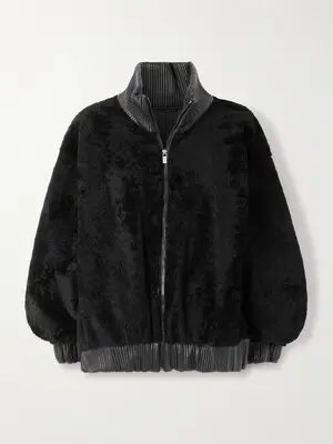 Magda Butrym Shearling Bomber Jacket