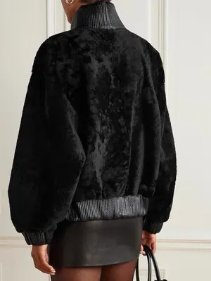 Magda Butrym Shearling Bomber Jacket