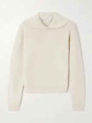 LEMAIRE Knitted Hoodie - Neutrals