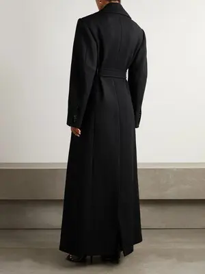 Dries Van Noten Belted Wool-blend Coat