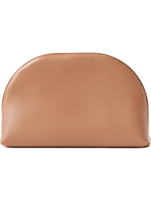 THE ROW Sylvia Leather Clutch - Brown