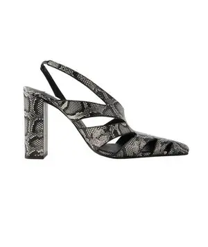 Alaïa Snakeskin Slingback Sandals - Snake Print
