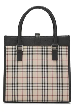 Burberry Jacquard Buckle Handbag