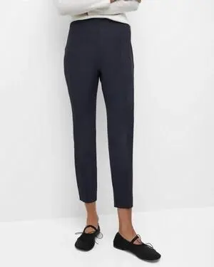 Lafayette 148 New York Gramercy Acclaimed-stretch Pants - Ink