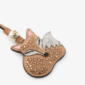 JIMMY CHOO Fox Charm With Crystal Hotfix