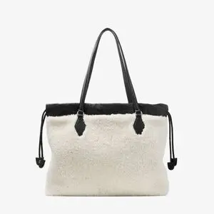 JIMMY CHOO Drawstring Tote With Leather Trims