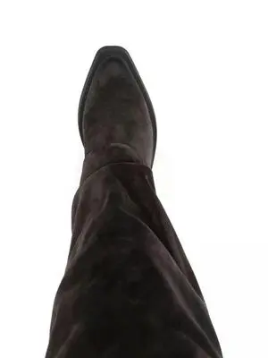 Ash Liam Buttoned Leather Boots - Brown