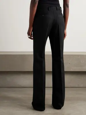 TOM FORD Herringbone Wool Straight-leg Pants