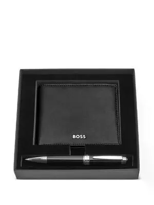 BOSS Logo-detail Wallet And Pen Set