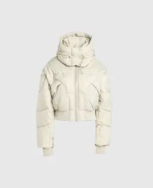 Stella McCartney Truenature Cropped Padded Jacket - Gray