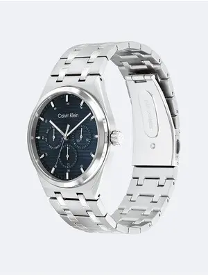 Calvin Klein Multifunction Link Bracelet Watch - Blue