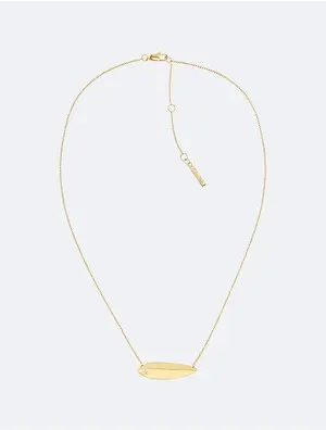Calvin Klein Sculptural Contour Pendant Necklace - Gold