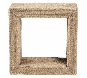 BALI & PARI Adonica Natural Seagrass End Table